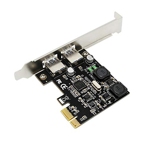 Generic 2X(2 Port USB 3.0 Pci-E Expansion Card External Usb3.0 Pcie ...