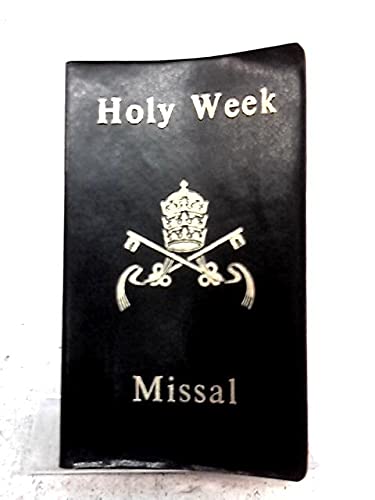 Holy Week Missal: Amazon.co.uk: CATHOLIC CHURCH: Books