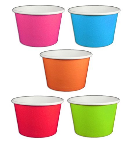 Solid Rainbow Ice Cream Cups 12 oz - 50 count : Amazon.in: Toys & Games