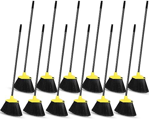 Amazon.com: 12 Pcs Heavy Duty 53 Inch Commercial Angle Brooms for ...