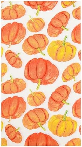 Amazon.com: Generic AnyDesign 50Pcs Fall Guest Napkin Hello Pumpkin ...