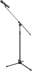 Amazon.co.jp: Microphone Stand Anti-Stepping Stage Tripod Floor Lifting ...