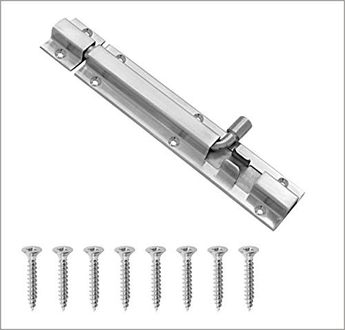 JK Stainless Steel Tower Bolt 12 MM X 200 MM for Door & Windows (Pack ...