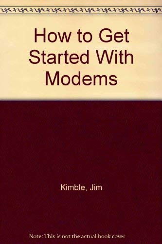 Buy How to Get Started With Modems Book Online at Low Prices in India ...