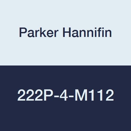 Parker Hannifin 222P-4-M112 Brass Pipe to Metric Adaptor, 1/4-18 NPTF x ...