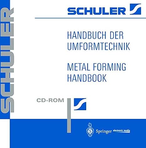 Handbuch der Umformtechnik.Metall Forming Handbook, 1 CD-ROM: Für ...