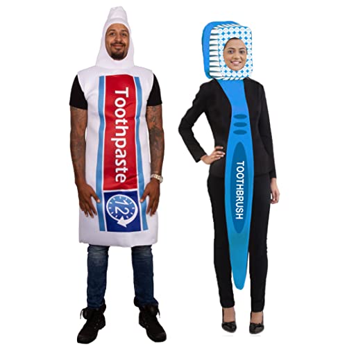 Tigerdoe Toothbrush and Toothpaste Costume - 2 Pc Set - Couples ...