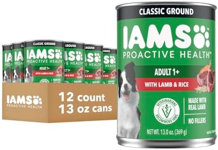 Iams Proactive Health Adult Wet Dog Food Classic Ground with Lamb and ...