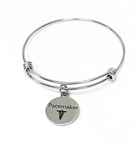 Amazon.com: Pacemaker Medical Expanding Charm Bracelet, Medical ...