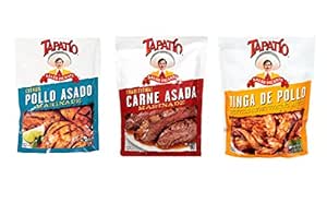 Amazon.com : Tapatio Marinade Pack - Pollo Asado, Carne Asada, Tinga de ...