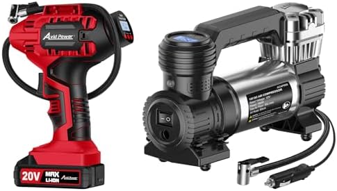 Amazon.com: Avid Power 20V Cordless Tire Inflator Bundle with 12V DC ...