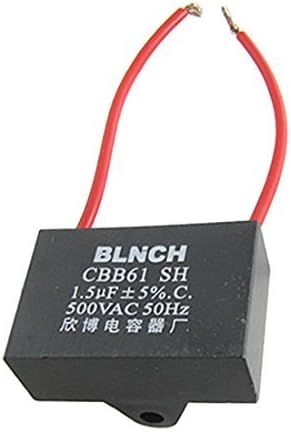 DealMux CBB61 1.2uF AC 500V Rectangular Capacitor for Motor Running ...