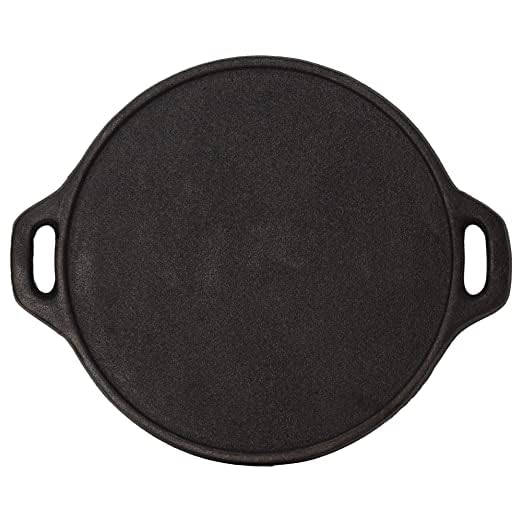 Buy Pre-Seasoned Natural Nonstick Raw Cast Iron Dosa Tawa with Handle ...