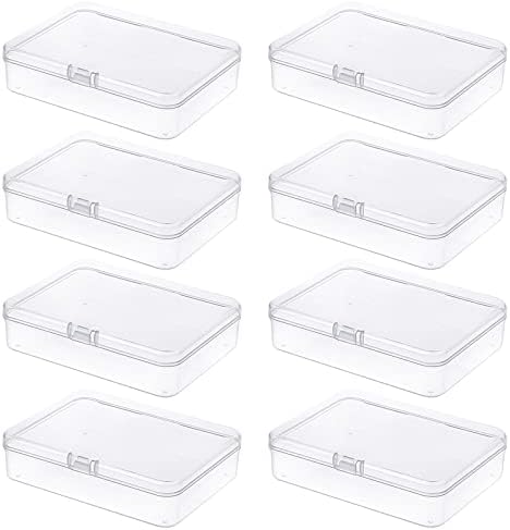 Amazon.com: 10 Pack Rectangular Plastic Storage Containers Box，Bead ...