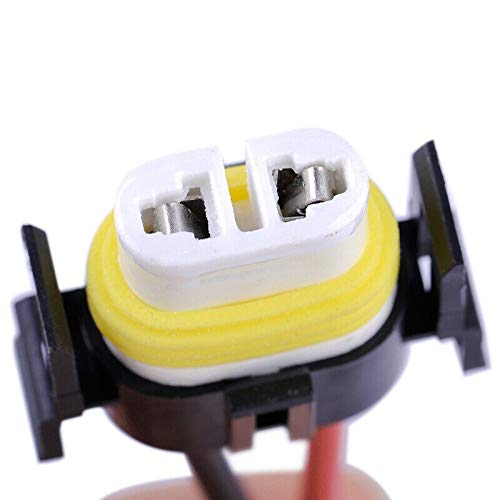 Ceramic H11 Fog Light Connectors Plug Headlights Bulbs HID Adapter LED ...