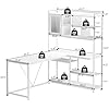 Amazon.com: SEDETA L Shaped Computer Desk, 58'' Office Desk with LED ...