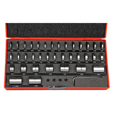 36 Pc. Round Gauge Block Set/ 36 Piece 0.050-1.000 Round Space Block ...