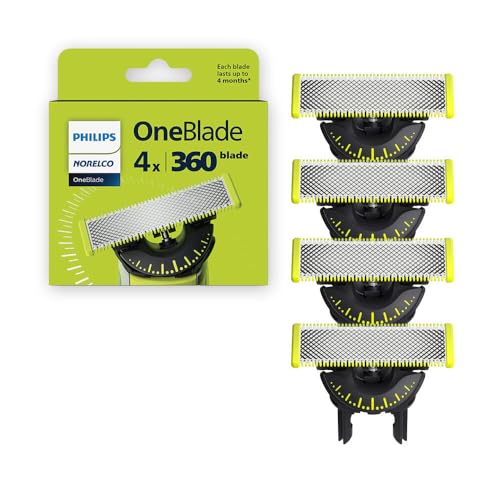 Philips Norelco OneBlade 360 Blades, Genuine Replacement Blades for ...