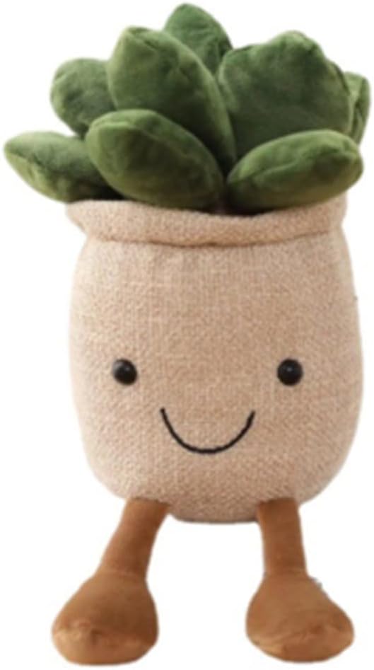 Amazon.com: OUKEYI 9.8 inch Succulents Plush Toy, Flower Pot Stuffed ...