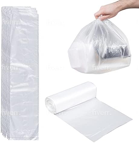 Amazon.com: C&S Event Supply Co. Clear 7-10 Gallon Trash Bags - Un ...