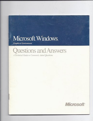 Amazon.com: MICROSOFT WINDOWS GRAPHICAL ENVIRONMENT QUESTIONS AND ...