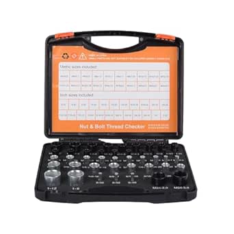 21Pcs Thread Checker Set for Bolt Gauges Size Threaded Hole Thread ...