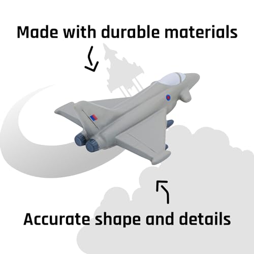 Typhoon Fighter Jet Aircraft Fidget Toy – Squishy Foam Stress Reliever ...