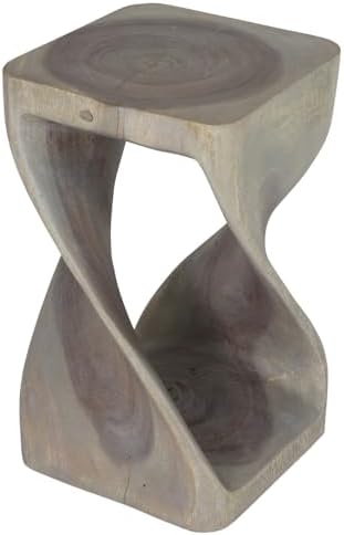 Amazon.com: Haussmann® Original Wood Twist Stool 14 X 14 X 20 in High ...