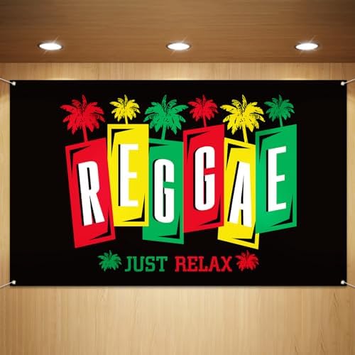 Amazon.com : Sunwer Reggae Photo Booth Backdrop Summer Rasta Jamaican ...