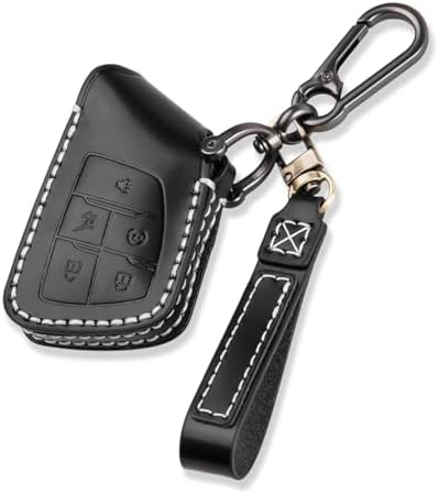 Amazon.com: TECTEK Leather Car Key Fob Cover, Key Fob Shell for Chevy ...