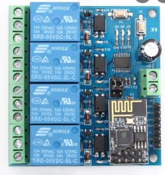Relay Board 4 Channel Integrated Wifi Module : Amazon.in: Industrial ...