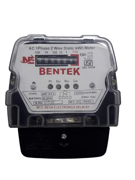 NE Single Phase Counter Sub Meter (5-30A, 2 Wire, 240v,50 hz, 3200 IMP ...