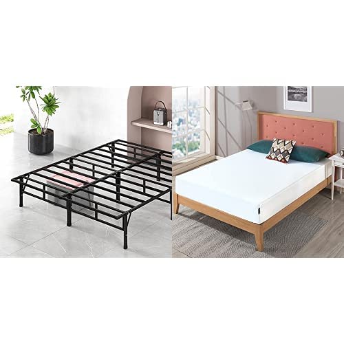 Zinus Set: 10 Inch Green Tea Cooling Gel Memory Foam Mattress and ...