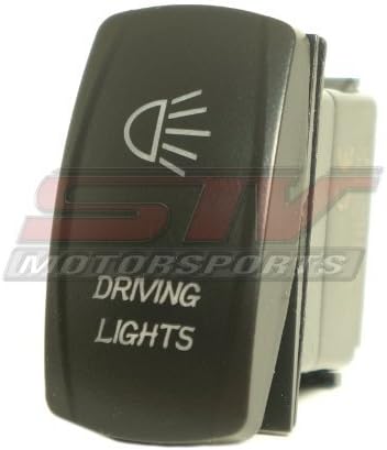 Amazon.com: STV Motorsports® Laser Blue Rocker Switch Power 20A 12V On ...