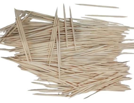 Genric (Pack of 300 Pcs) Wooden Tooth Pick Stick Both Side/Tooth Pick ...