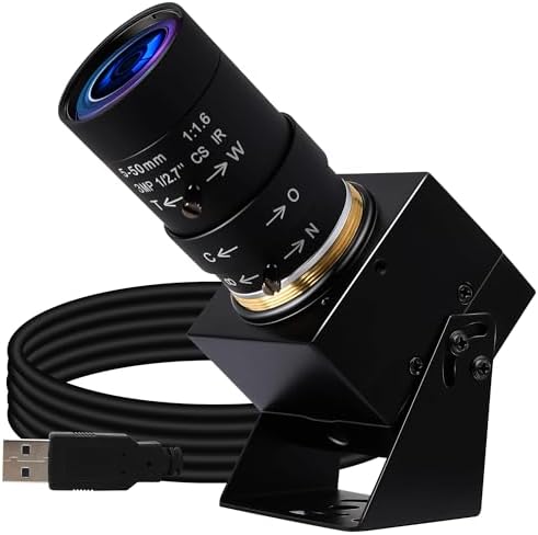 ELP 4K USB Camera Ultra HD 2160P Webcam Variable Focus 5-50mm 10X Zoom ...