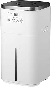 Amazon.co.jp: Yamazen KSF-N1502(W) Humidifier, Steam Fan Type Humidifier, Large Size, Top Water ...