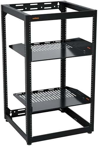 Amazon.com: ECHOGEAR 20U Open Frame Rack for Servers & AV Gear - Wall ...