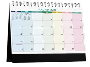 Accuprints Desk Calendar 2025 -Size 5.8 x 8 inch Standing Desk Calendar ...