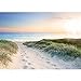 Runa Art Fototapete Strand und Meer Sonnenuntergang 352 x 250 cm Vlies Tapeten XXL Moderne ...
