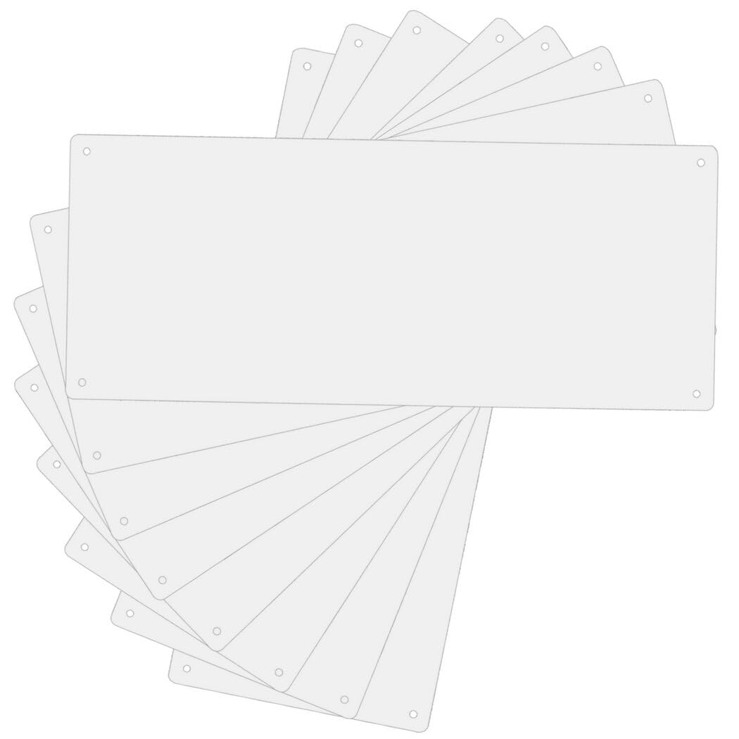 Amazon.com: Homaisson 8 PCS Blank Metal Signs, White Aluminum Blank ...