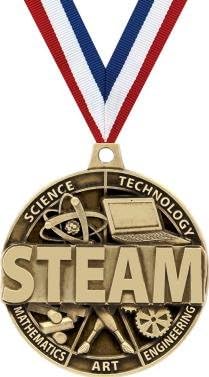 Amazon.com : Crown Awards Academic Medals- 2" STEAM Science Technology ...