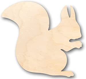 Amazon.com: Unfinished Wood Squirrel Shape Animal Craft up to 24" DIY 6 ...