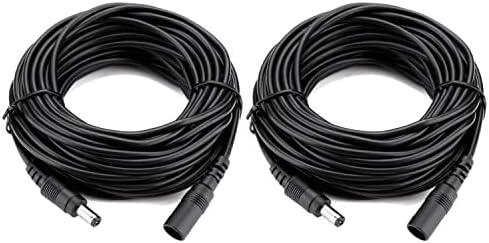 Amazon.com: 2PCS 33FT(10m) 12V DC Power Extension Cable 2.1mm x 5.5mm DC Plug Adapter Cord for ...
