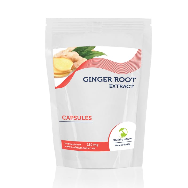 Ground Ginger Root 280mg Capsules – Pure Zingiber Officinale Supplement ...