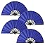 Amazon.com: Tkocisa 4 Pack Large Folding Hand Fan, Plastic Hand Held ...