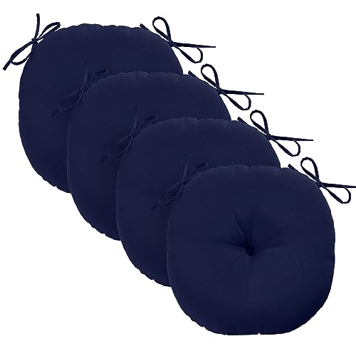 Snapklik.com : Downluxe Round Outdoor Chair Cushions, Waterproof Memory ...