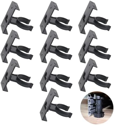 Kasoud Kitchen Plinth Leg Clips, 10PCS Plinth Clips, Black Kick Board ...