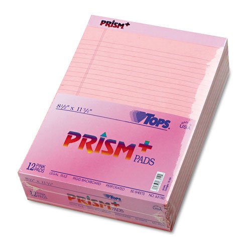 o Tops Business Forms o - Notepad,Legal Ruled,50 Sheets,8-1/2"x11-3/4 ...