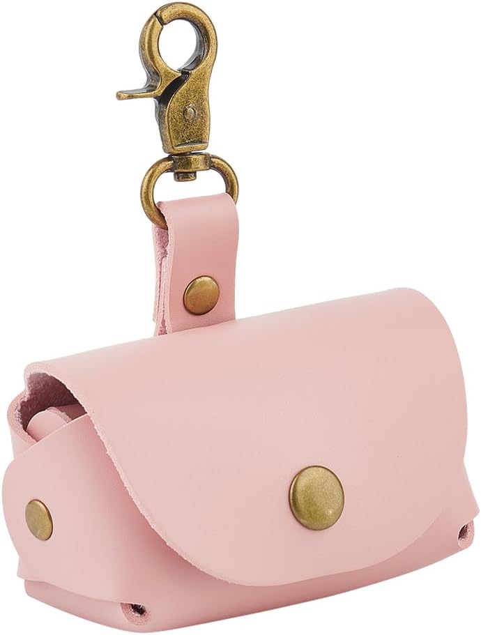Amazon.com: SUPERFINDINGS Pink Dog Ring Bearer PU Leather Ring Pillow ...
